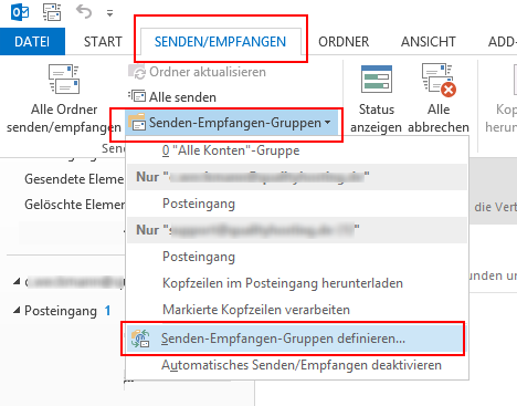 Einrichten eines Alias-SMTP-Kontos in Outlook (1246)